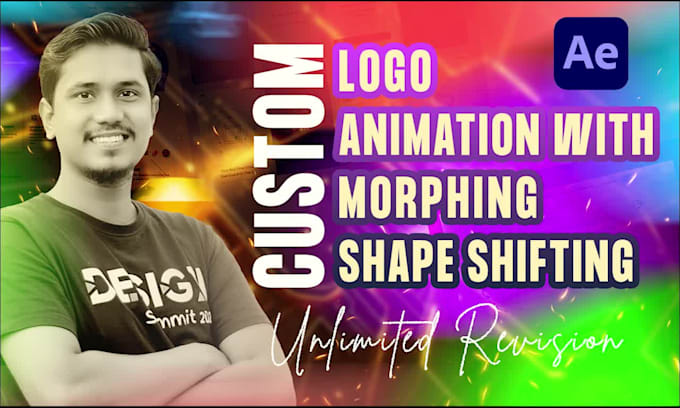 Create custom morphing logo animation shapeshifting, motion graphics ...