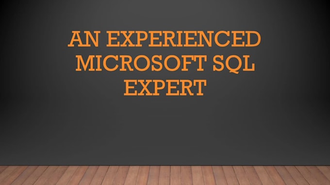 Perform expert, quality sql server query work by Jeremyhannon | Fiverr