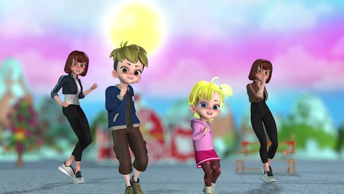 3d animation for kids, music, rhymes, learning video by Animox_studio ...