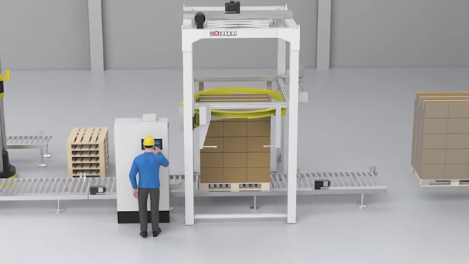 Create realistic 3d industrial animation, 3d manufacturing simulation ...