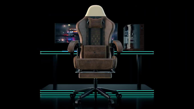 3d gaming chair design 3d animation motion graphics exploded rendering ...