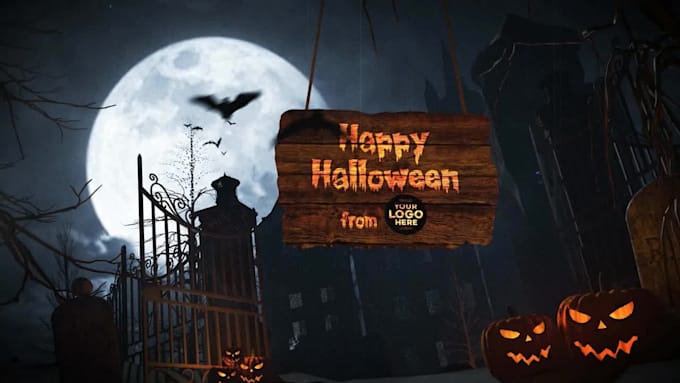 Make spooky halloween party invite greetings video by Raihan2828 | Fiverr