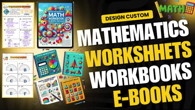Design custom math worksheets, pdf workbooks, activity books, ebook ...