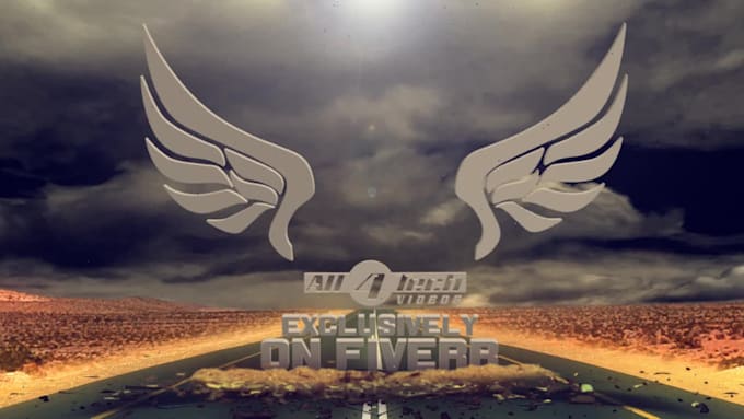 Make unique 3d flying logo intro with wings by All4tech | Fiverr