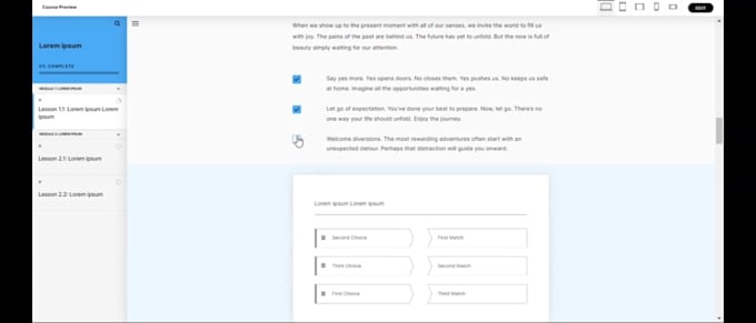 Create elearning courses using articulate rise 360 by Sowrov022 | Fiverr