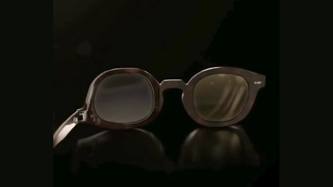 Create realistic 3d sunglasses animation, eyewear design, eyewear ...