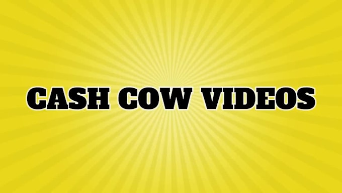 Do an automated cash cow youtube channel and viral cash cow videos by ...