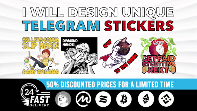 Draw custom telegram stickers for your crypto project by Onurkanergun ...