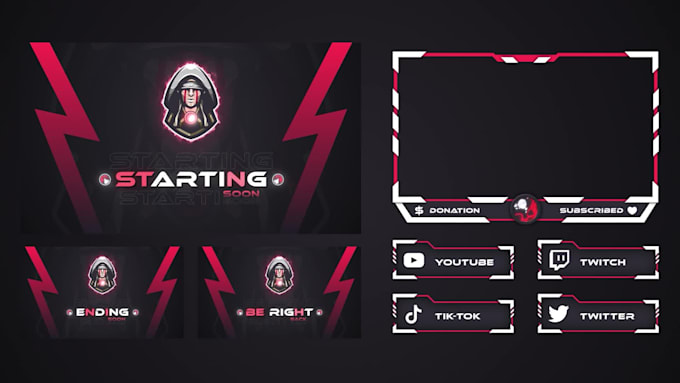 Design animated stream starting ending soon and overlays by Jelloidir ...