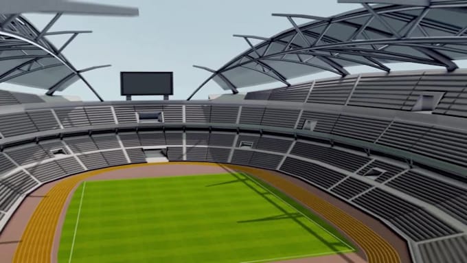 Do quality 3d stadium animation, 3d sport design, 3d arena, stadium ...