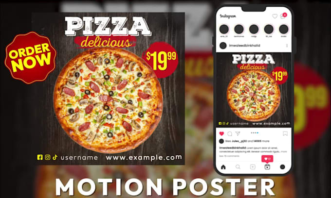 Design animated motion flyer and motion poster by Zeeshanmod | Fiverr