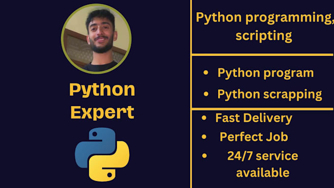 Do Python Programming Python Project Python Task Python Bot By Pythonsage Fiverr 2841