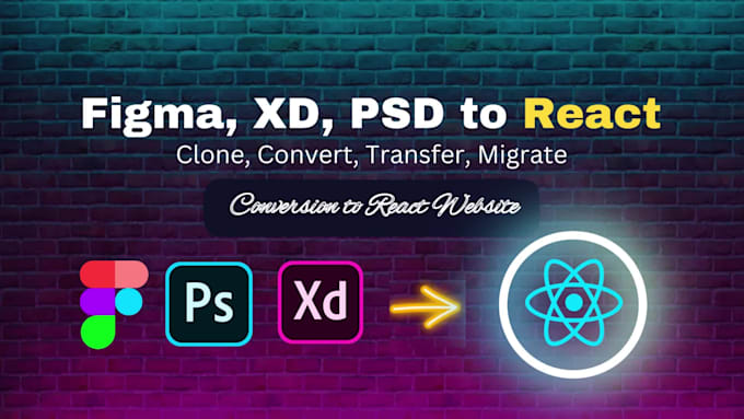 Convert figma, xd, psd to responsive react website by Moeed_ather | Fiverr