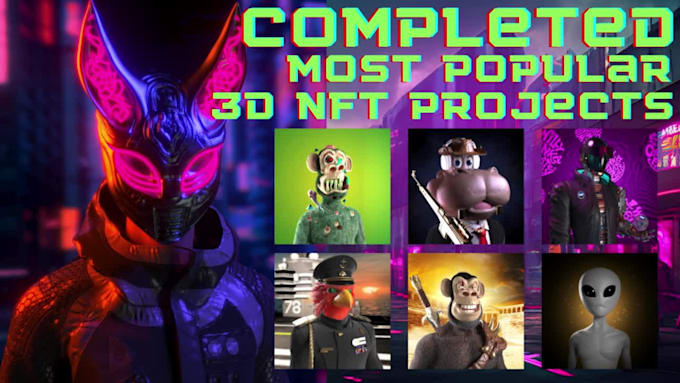 Design 1k 5k 10k 3d nft art collection that sells by Nadzz7 | Fiverr