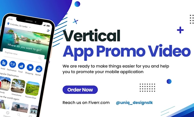 Do 20 iphone mockup vertical app promo video from your website app ui ...
