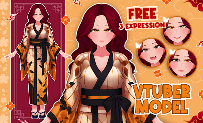 Create vtuber model live2d in anime art style ready to rigging by ...