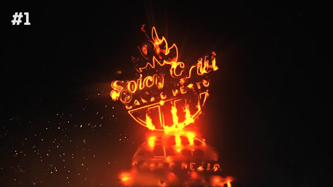 Create glossy 3d and fire logo intro animation by Motiongallery | Fiverr