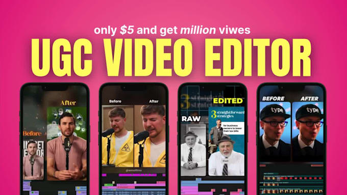 Edit viral ugc short videos that grab attention by Roya_thnayaka | Fiverr