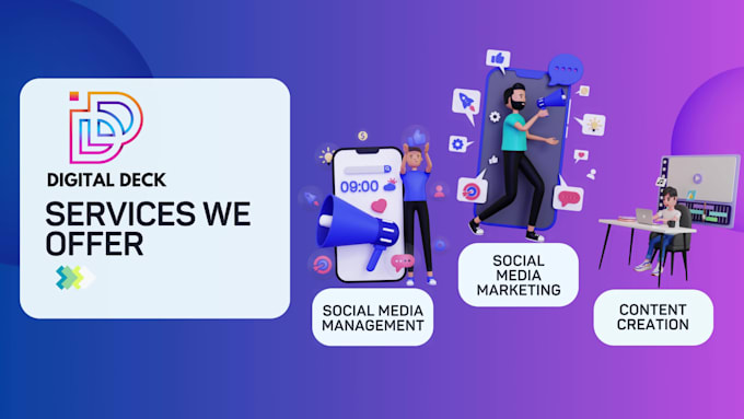Be your social media marketing manager and content creator by Digitaldeck10 | Fiverr