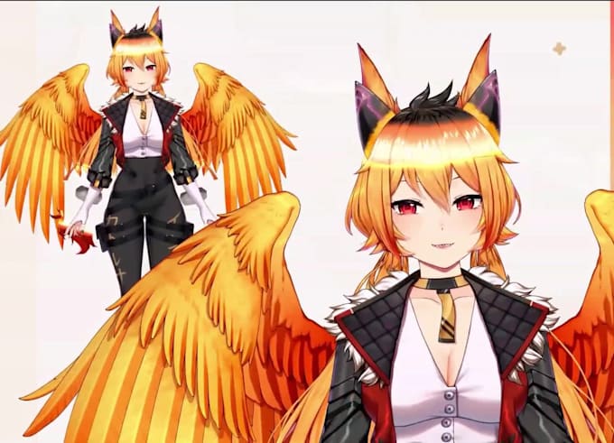 Draw and rig anime vtuber model, custom vtuber model,live2d art model ...