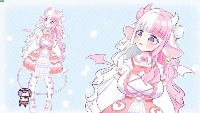 Draw and rig anime live2d vtuber 2d vtuber model 2d vtuber rigging by ...