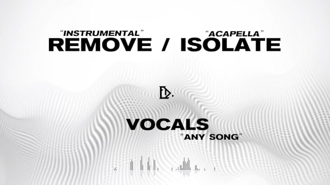 Remove or extract vocals from any song by Rededx | Fiverr