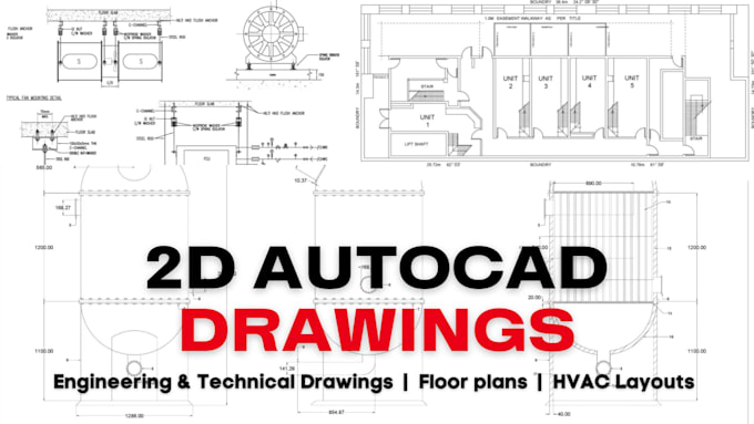 Draw 2d technical drawings, floor plans in autocad by Engr_selvan | Fiverr