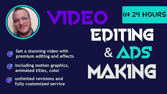 Make professional video editing and graphic design by Newmetadesign ...