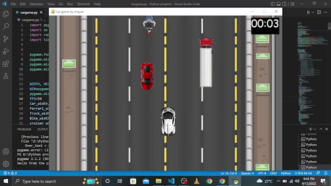 Develop great games using python and pygame by Shayan_memon | Fiverr