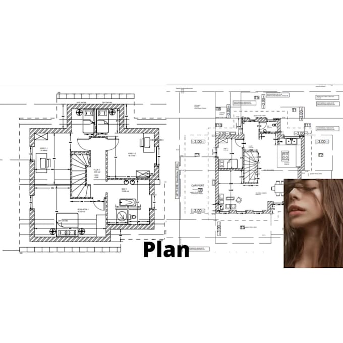 Convert pdf sketch architectural drawing in autocad one day by Emma ...