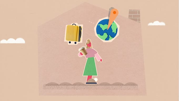 Create a custom 2d animated collage style explainer or social media ad ...