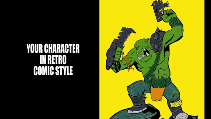 Draw your character in retro comic style by Juanal1416 | Fiverr