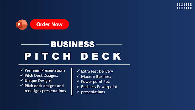 Design a sales and investor pitch deck presentation within 24 hours by ...