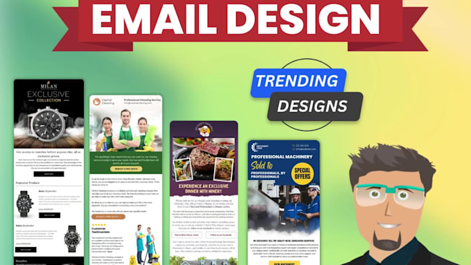 Create email design for mailchimp, klaviyo or omnisend by Nevlin18 | Fiverr