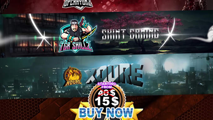 Design ultimate gaming banners for youtube twitch twitter by Nb_lab_117 ...