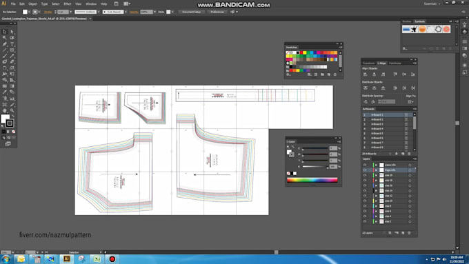 Convert your pattern into a layered pdf sewing pattern by Nazmulpattern ...