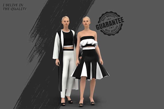 Make 3d clothing mockup and 3d fashion in clo by Siam3d | Fiverr