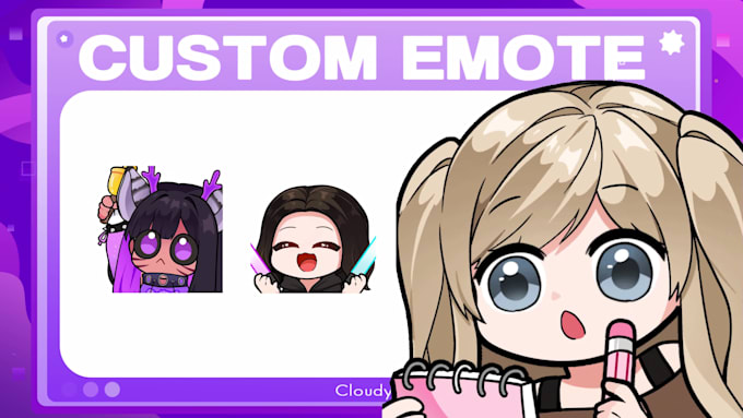Create an animated emote gif format for streaming channel by Cloudyap ...