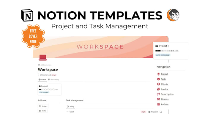 Build a customize professional workspace notion templates by ...