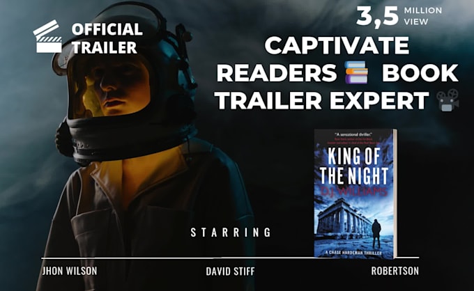 Do cinematic book video, trailer, promotion, intro, ads, animation, and ...