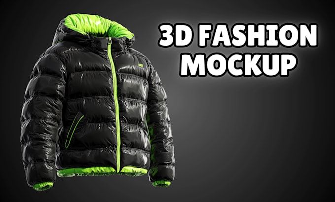 Make any 3d fashion clothing designs, mockup, pattern, and animation ...