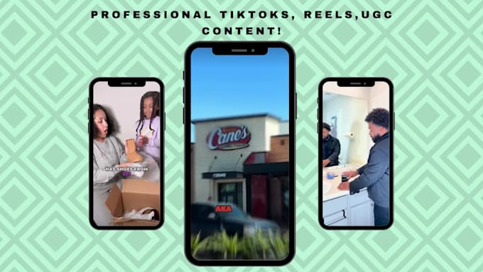 Professionally create tiktoks, reels, and ugc content by Ajcreatsugc | Fiverr