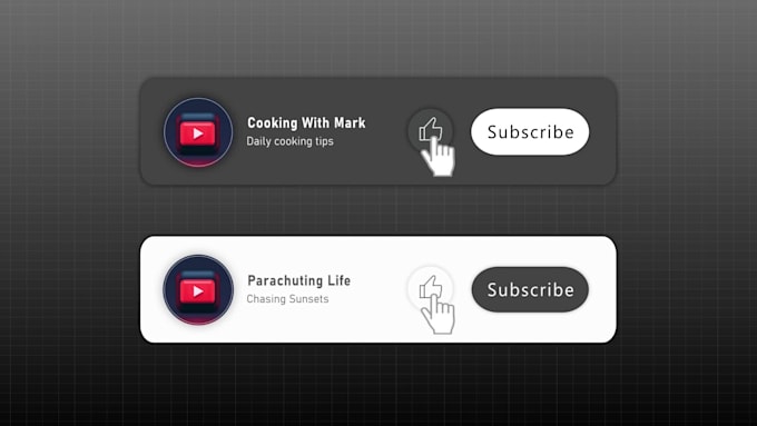 Make subscribe button animation for youtube videos by Bruno_bst | Fiverr