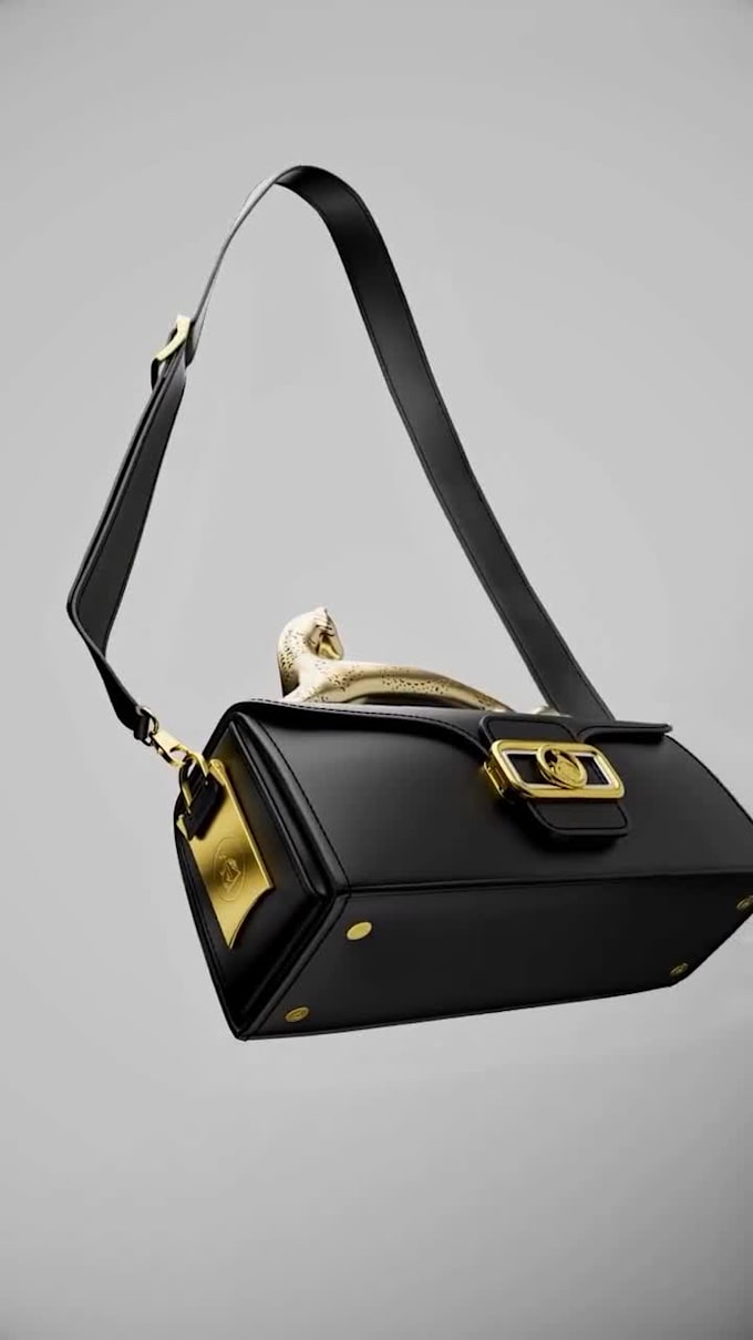 Model 3d bag animation 3d bag render 3d bag textile suitcase product ...