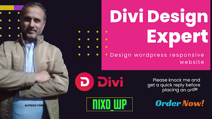 Design wordpress responsive website with divi builder by Nixo_wp | Fiverr