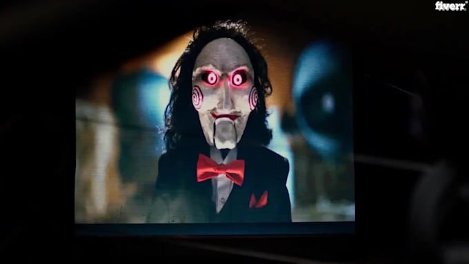 Make billy the puppet of jigsaw create an awesome short video ads by ...