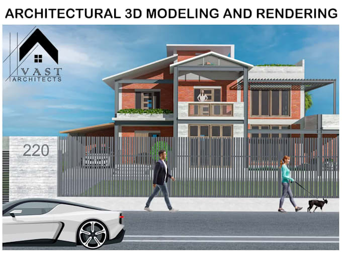 Do architectural 3d modeling and rendering by Vast_architects | Fiverr