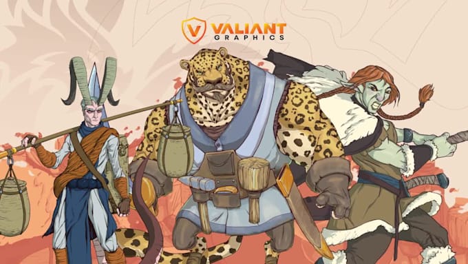 Do a stunning dnd character art illustration for you by Valiantgraphic ...