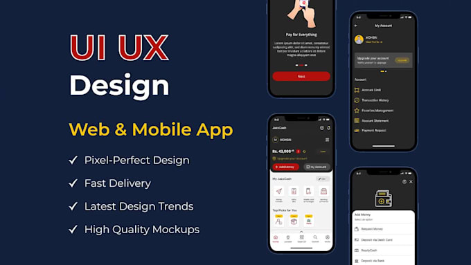 Design unique website ui or app design by Mohsin_uiux | Fiverr