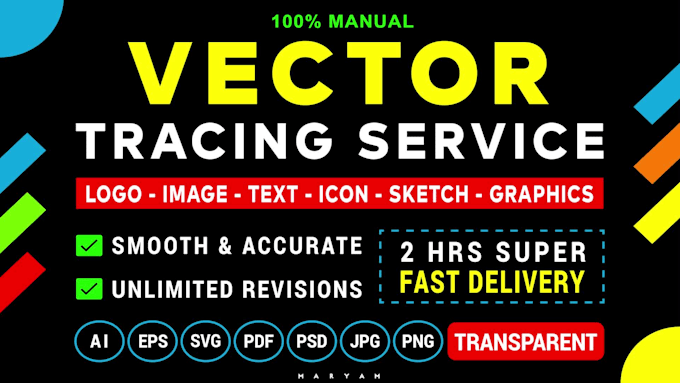 Edit, modify, redraw, recreate, cleanup, convert logo or image to vector by Maryam_4 | Fiverr